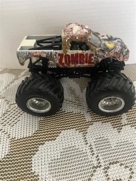 Hot Wheels Monster Jam White Zombie Monster Truck Die Cast 164 Scale