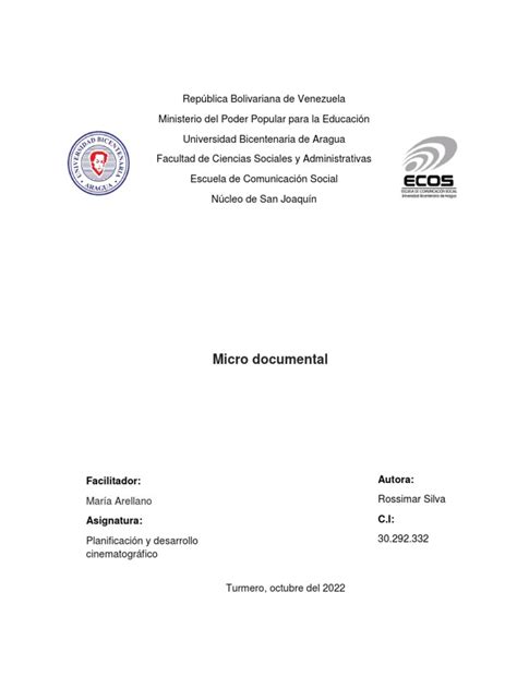 Micro Documental Pdf