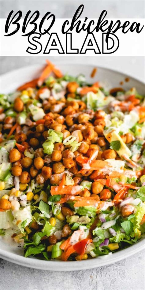 Vegan Bbq Chickpea Salad Vegan Running On Real Food