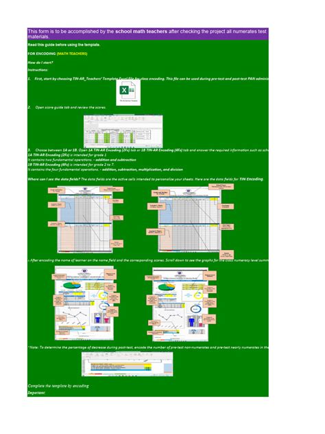 Tin Ar Teachers Template Pdf Microsoft Excel Computing