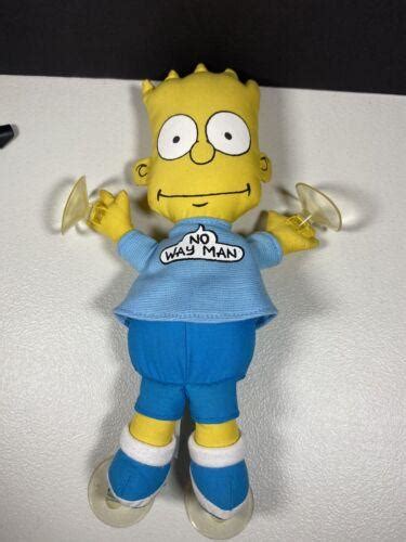 The Simpsons Bart Simpson Stick On Car Window Cling Suction Cups