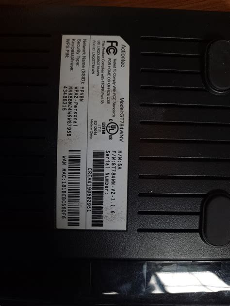 Actiontec Model Gt Wnv Wireless N Dsl Modem Router For Verizon Dsl Modem Only Ebay