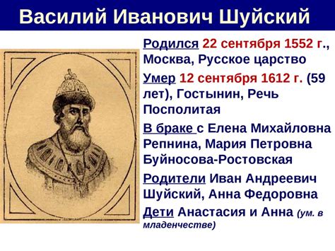 Правление Василия Шуйского презентация онлайн