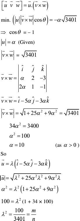 Let V αi 2j 3k W 2αi J K And U Be A Vector Such That U