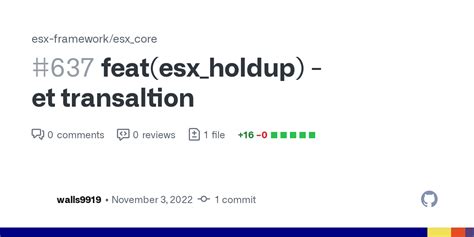 Feat Esx Holdup Et Transaltion By Walls Pull Request Esx Framework Esx Core GitHub