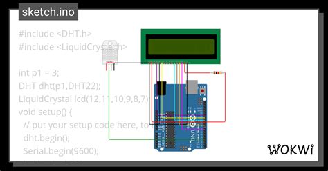 10temphumidlcd Wokwi Esp32 Stm32 Arduino Simulator