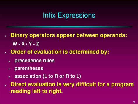 Ppt Cscd 326 Data Structures I Infix Expressions Powerpoint