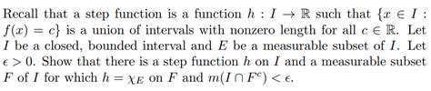 Solved Recall That A Step Function Is A Function H I R Chegg Com