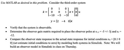 Solved Use MATLAB As Desired In This Problem Consider The Chegg Com