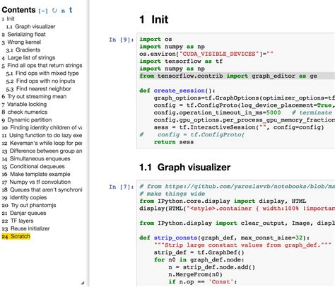 Notebooks Table Of Contents With Hyperlinks Mathematica Stack Exchange
