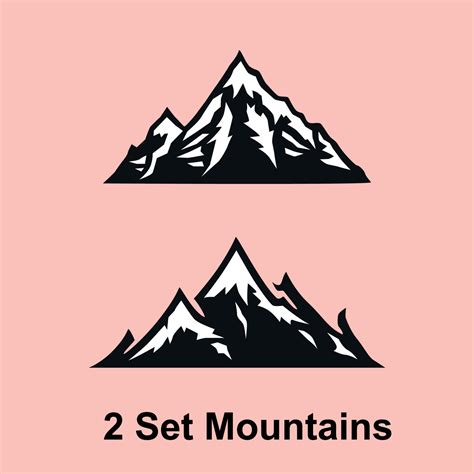 Set Of Mountains Vector File Mountain Design Vector Art At Vecteezy