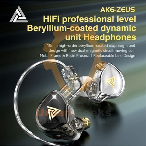 Jual Qkz X Hbb Titanium Coated Diaphragm Driver Hifi Earphones With C