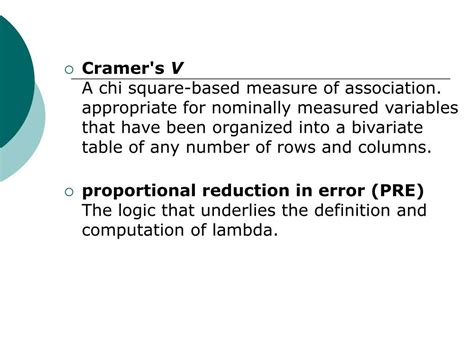 Ppt Association Between Variables Measured At Nominal Level