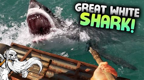 Stranded Deep Gameplay Great White Shark Hunting Lets Play