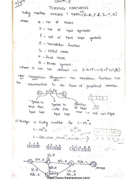 Jntuk R20 Cse B Tech 2 2 Formal Languages And Automata Theory Unit 5