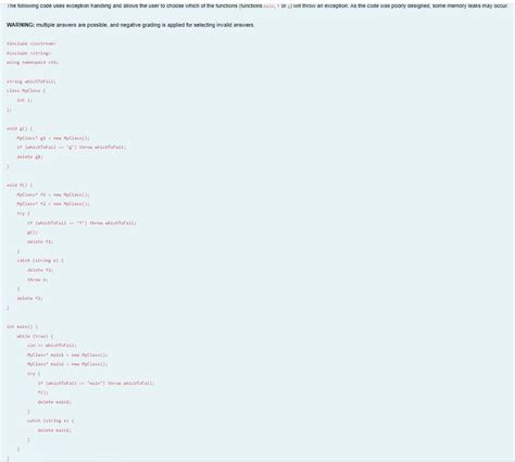 Solved The Following Code Uses Exception Handling And Allows