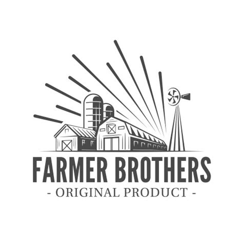 Farm Market Label Royalty Free Vector Image Vectorstock