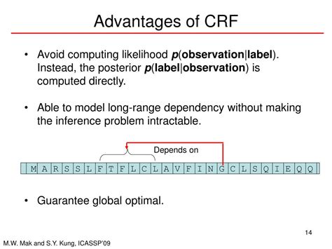 Ppt Conditional Random Fields For The Prediction Of Signal Peptide