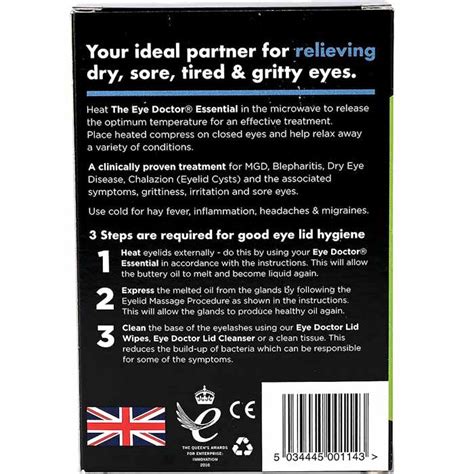 The Eye Doctor Premium Hot And Cold Antibacterial Eye Compress Treatme