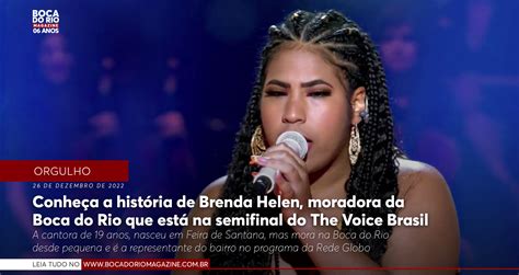Conheça a história de Brenda Helen moradora da Boca do Rio que está na semifinal do The Voice