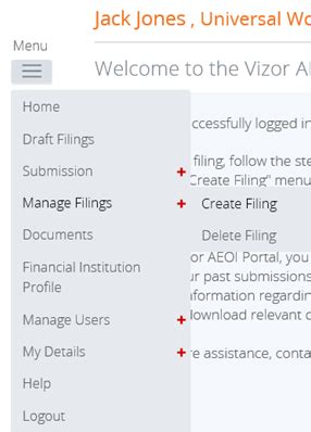 Submitting A CRS XML Based Filing AEOI Support