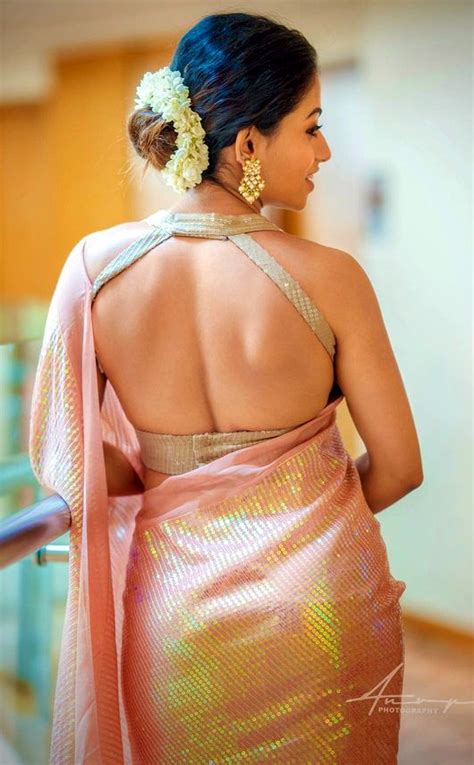 Navya Swamy Smm1x7 Backless Saree Photo Shoot