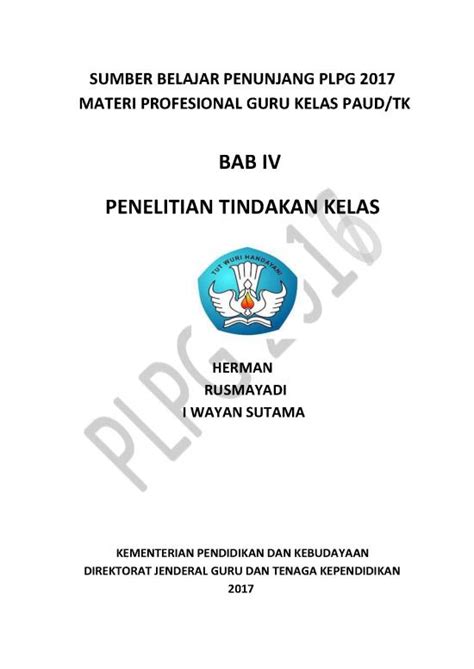 Penelitian Pdf 41921 Bab Iv Penelitian Tindakan Kelas