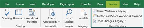 Share An Excel Workbook How To Handle Changes Accept Reject