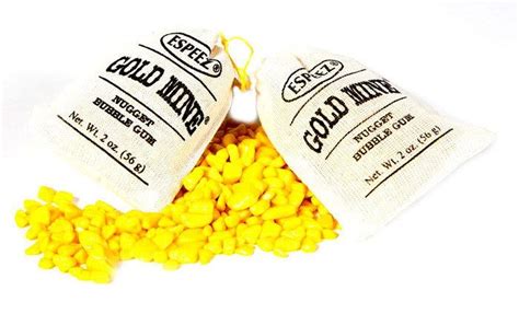 Gold Mine Nugget Bubble Gum 24 Box Candy Favorites