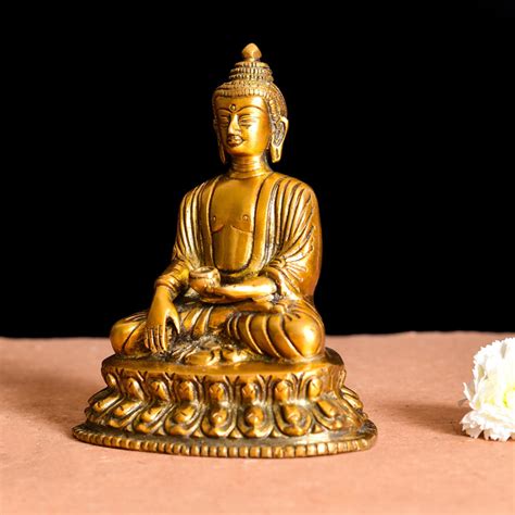 Brass Resting Buddha Statue 62 Inch Vedansh Craft