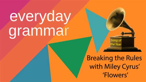 Breaking The Rules With Miley Cyrus Flowers