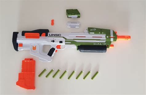 The Nerf Halo Ma40 Blaster Hobbies And Toys Toys And Games On Carousell