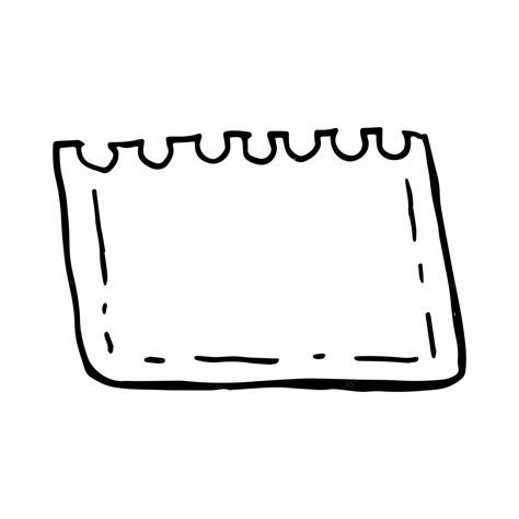 빈 낙서 체크리스트 빈 글머리 기호 저널 시트 메모 페이지 목록을 작성하려면 낙서 스타일의 종이 빈 시트 메모용 스티커 벡터 그림 스케치 프리미엄 벡터