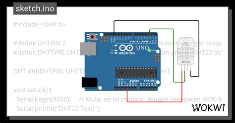 Rangkaian Sensor Suhu Copy Wokwi ESP32 STM32 Arduino Simulator