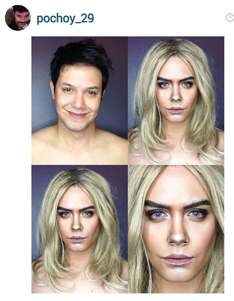 Guy Uses Makeup To Transform Himself Into Female Hollywood Celebrities