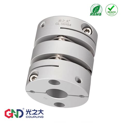 GL铝合金双膜片联轴器伺服电机高精度马达丝杆模组弹性连轴器 虎窝淘