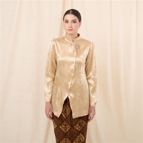 Jual Kebaya Janggan Gold Kebaya Jeng Yah Baju Kebaya Kondangan Seragaman Bridesmaid Jawa Rok