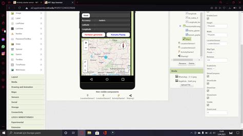 Activity Starter Error Displaying A Google Map Mit App Inventor
