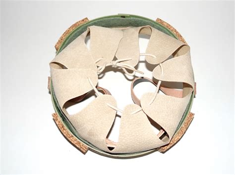 German Army Ww2 Luftschutz Repro Helmet Liner W Fiber Band 4 Rivet