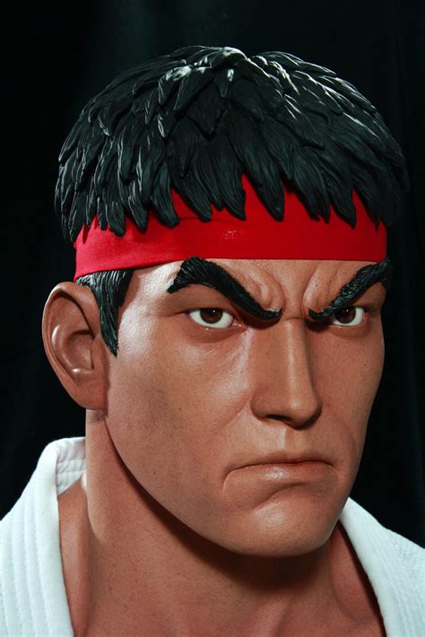 Pop Culture Shocks Lifesize Ryu Bust 05