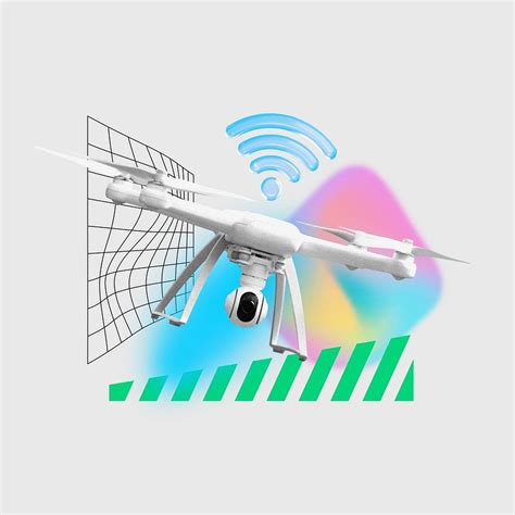 Flying Drone Communication Technology Remix Premium Photo Rawpixel