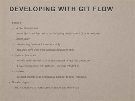 Git Flow Workflow Example Ppt