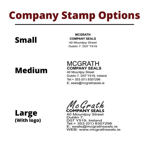 Company Rubber Stamp Sample
