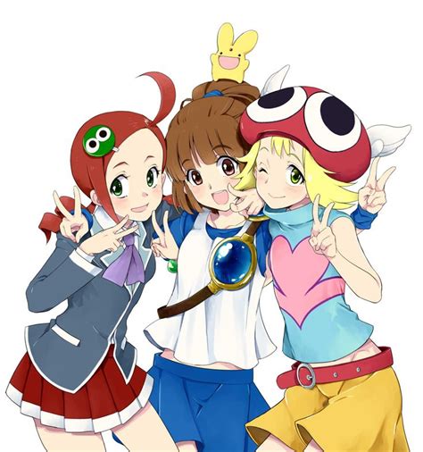 Safebooru 3girls Ahoge Amitie Andou Ringo Arle Nadja Belt Blonde Hair