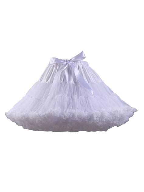 Sunisery Womens Elastic Chiffon Petticoat Puffy Tutu Tulle Skirt