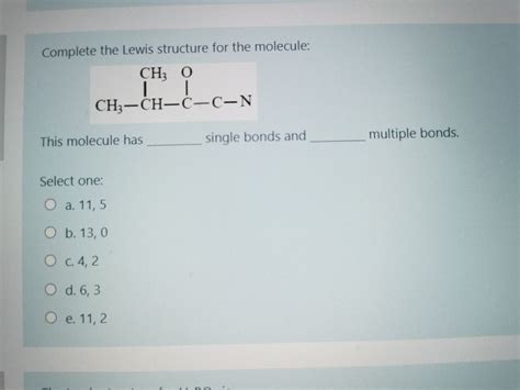 Answered Complete The Lewis Structure For The Bartleby