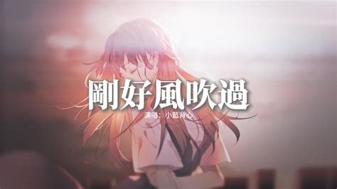 小藍背心 剛好風吹過『剛好風吹向我 剛好你看向我，剛好我們在時光里交錯， 剛好那場日落 剛好無話不說，剛好我們的愛一拍即合。』【動態歌詞