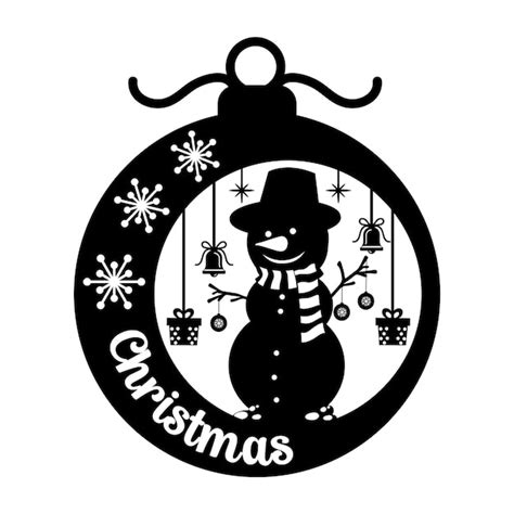 Diseño de adornos de Navidad Invierno Año Nuevo Diseño de corte por