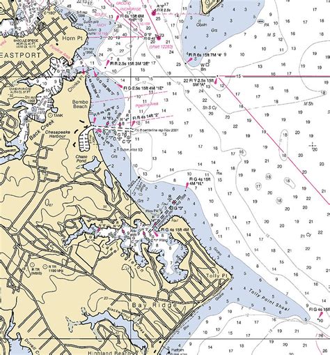 Bay Ridge Maryland Nautical Chart Mixed Media By Bret Johnstad Fine