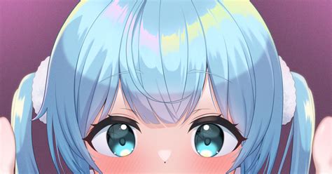 バーチャルyoutuber 【skeb】ルーナ・ネージュさん らなよんちゃんのイラスト Pixiv